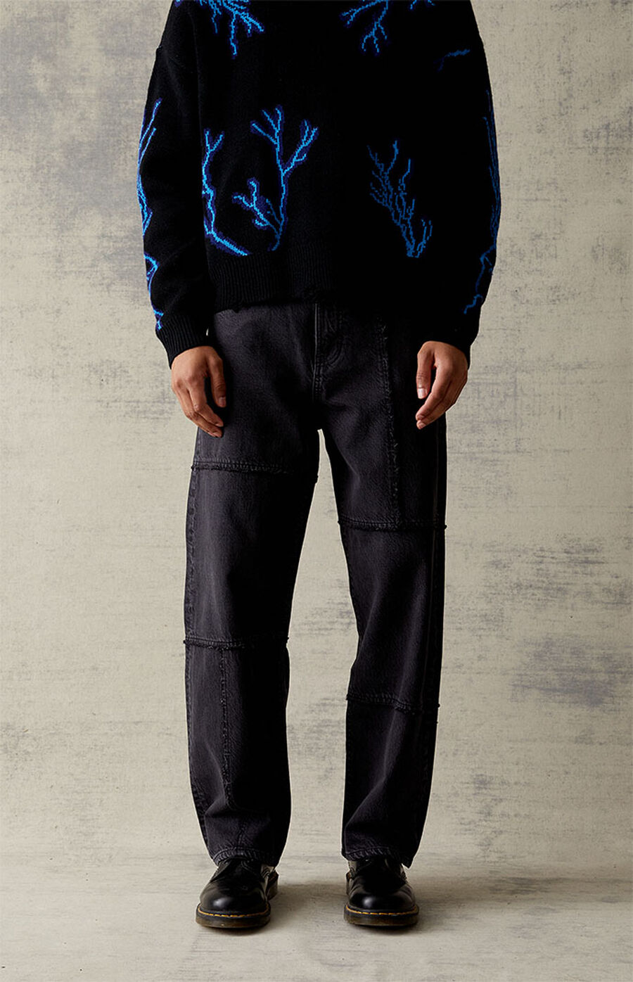 Pacsun Eco Baggy Black Panel Jeans | PacSun