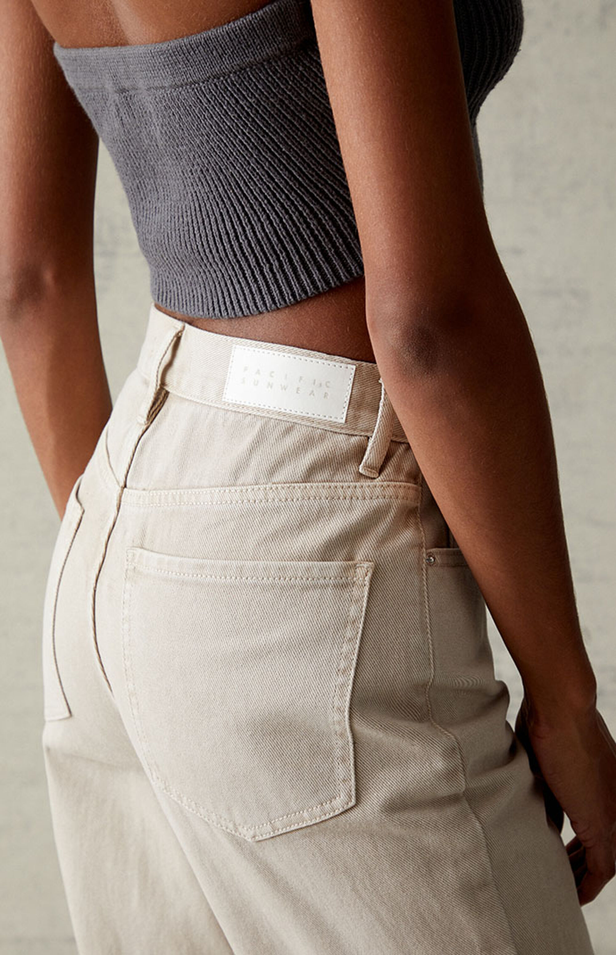 Pacsun Beige Dad Jeans | Pacsun