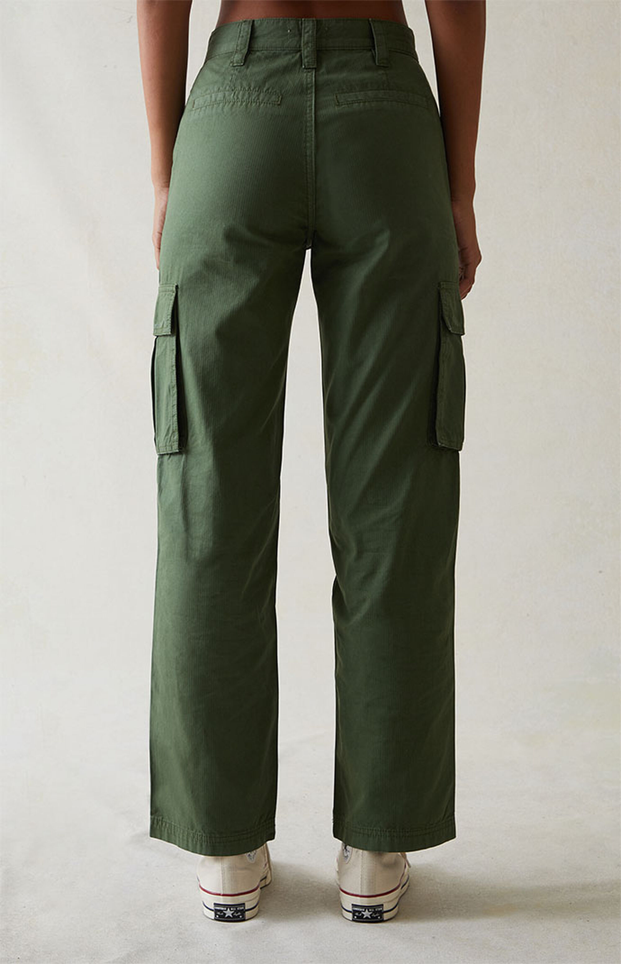 Pacsun Green Utility Straight Leg Cargo Pants | PacSun