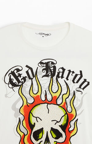 Ed Hardy Flame Skull T-Shirt | PacSun