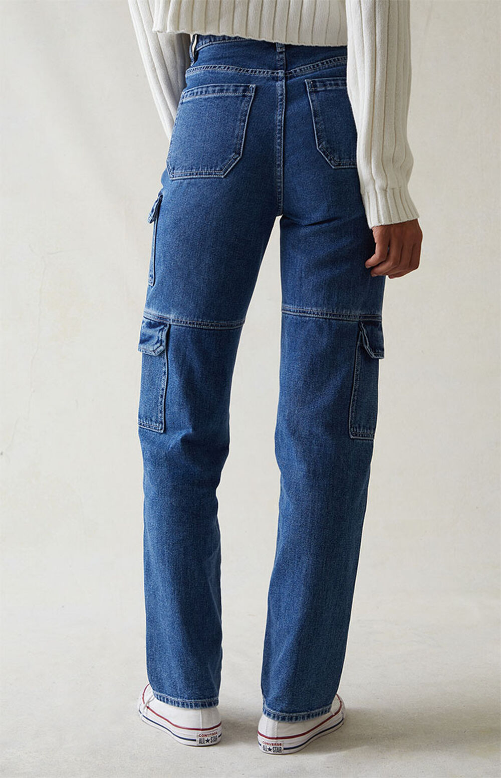 PacSun Dark Indigo '90s Boyfriend Cargo Jeans | PacSun