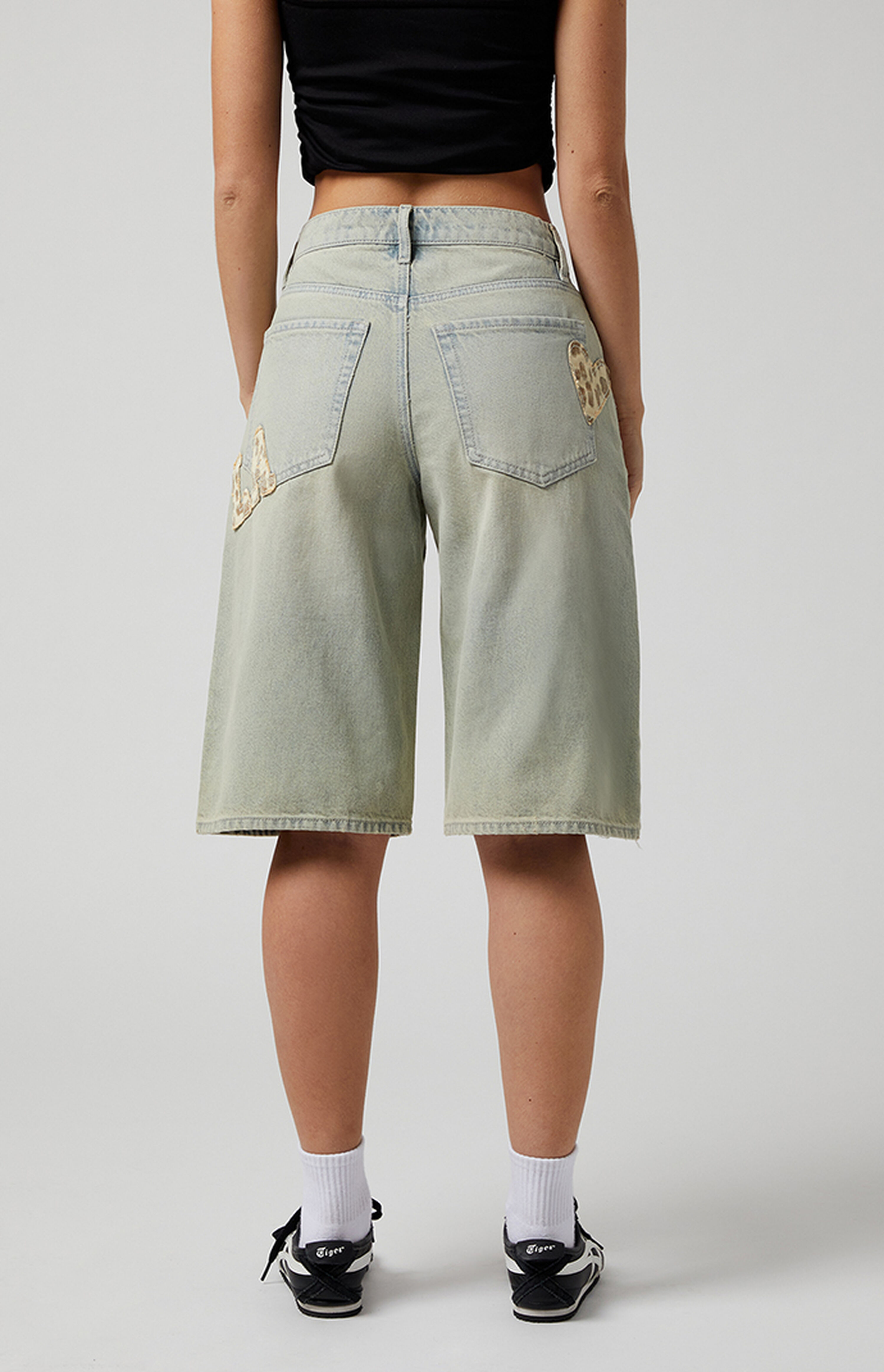 Pacsun Leopard LA Extreme Denim Jorts | Pacsun
