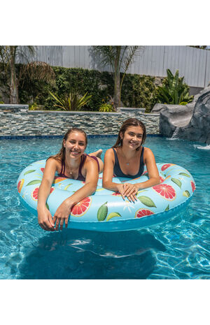 Pool Candy Inflatable Grapefruit Island Pool Float | PacSun