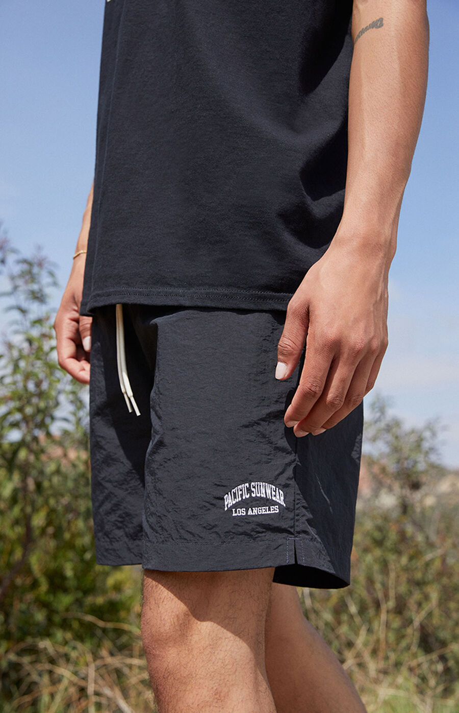 Pacsun Collegiate Solid Swim Trunks | PacSun