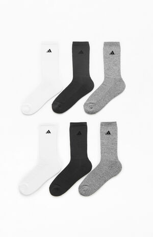 adidas 6 Pack Basic Crew Socks | PacSun