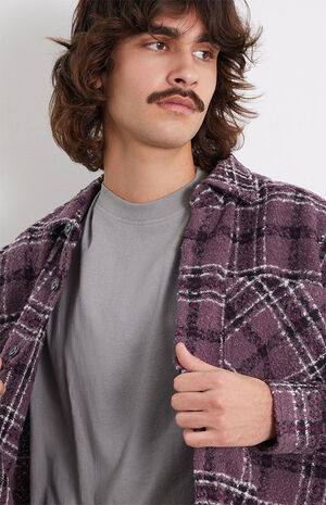 Pacsun Purple Textured Shacket | PacSun