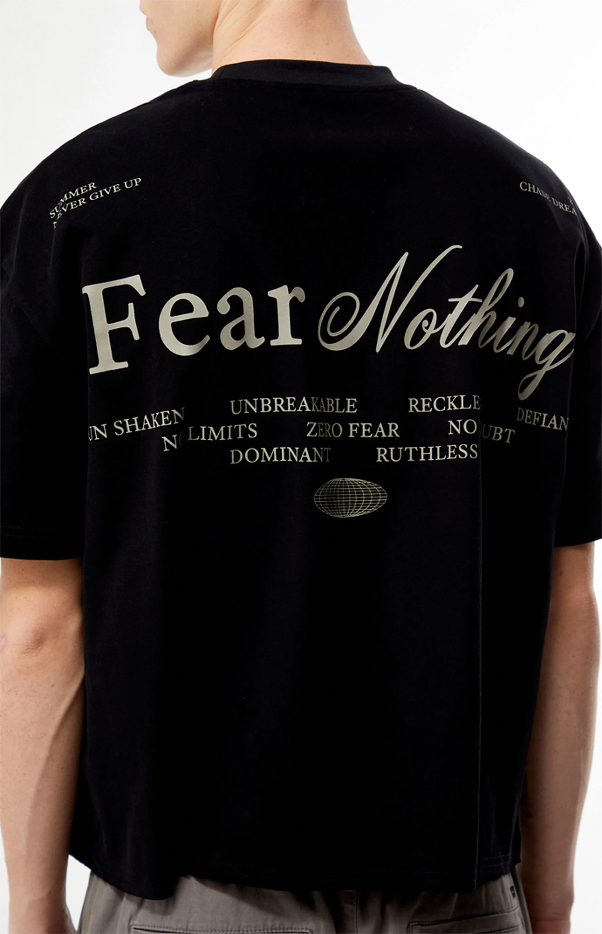 Pacsun Fear Nothing Cropped Boxy T-Shirt | Pacsun