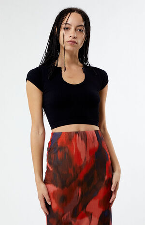 Contour Seamless Notched T-Shirt | PacSun