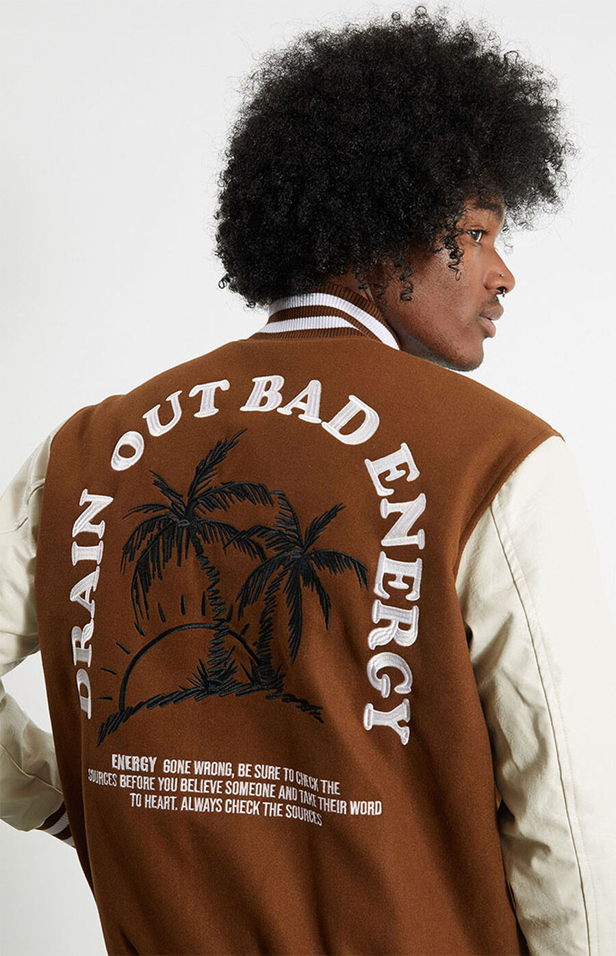 PacSun Drain Out Varsity Jacket | PacSun