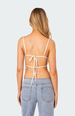 backless lace top