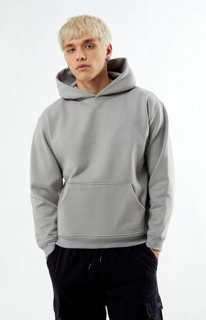 solid gray hoodie