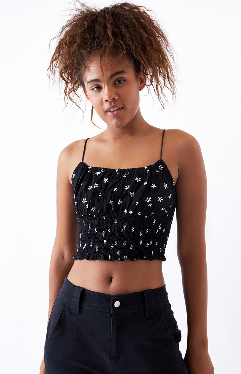 LA Hearts Smocked Bodice Cami Top | PacSun