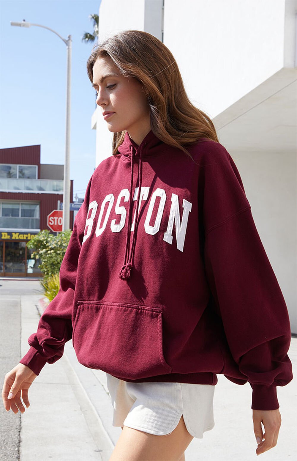 John Galt Burgundy Christy Boston Hoodie | PacSun