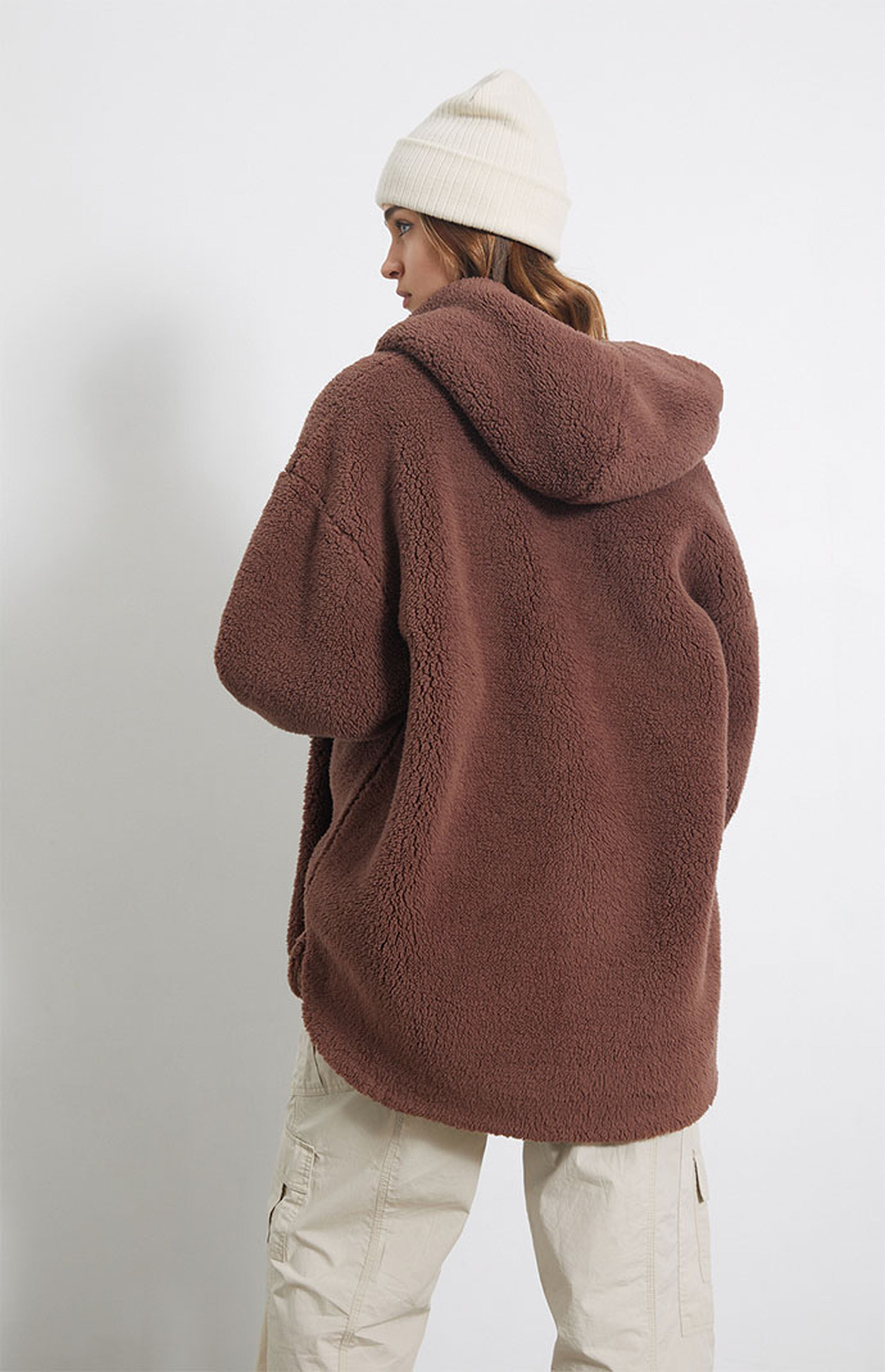 Pacsun Two-Tone Open Front Sherpa Jacket | Pacsun