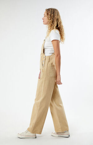 Budweiser By PacSun Beige Workwear Overalls | PacSun