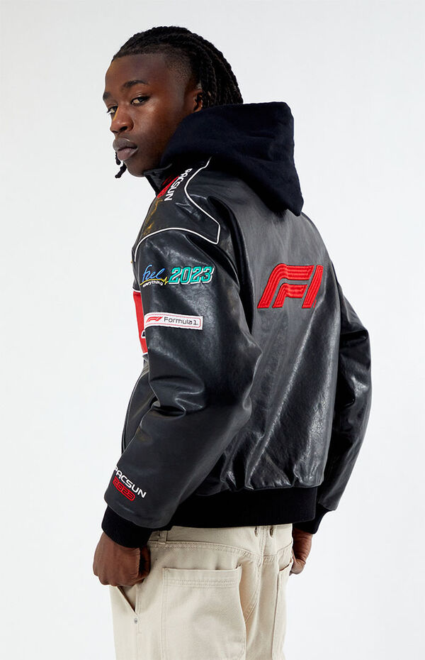 Formula 1 x PacSun Leather Pole Position Jacket | PacSun