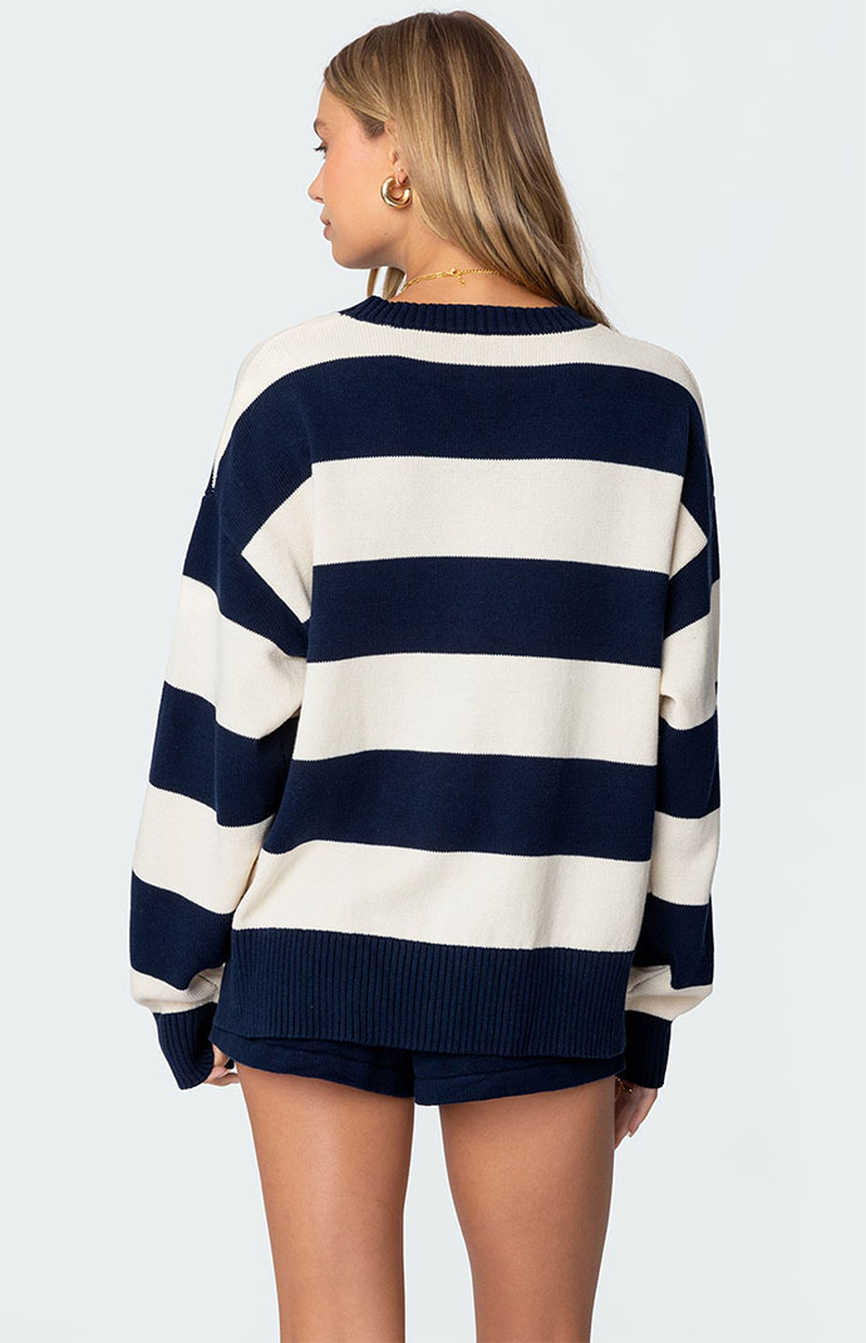 Edikted Riley Oversized Striped Sweater | Pacsun