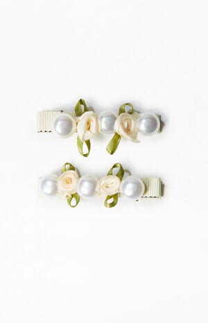 PacSun 2 Pack Mini Rosette Barrettes | PacSun