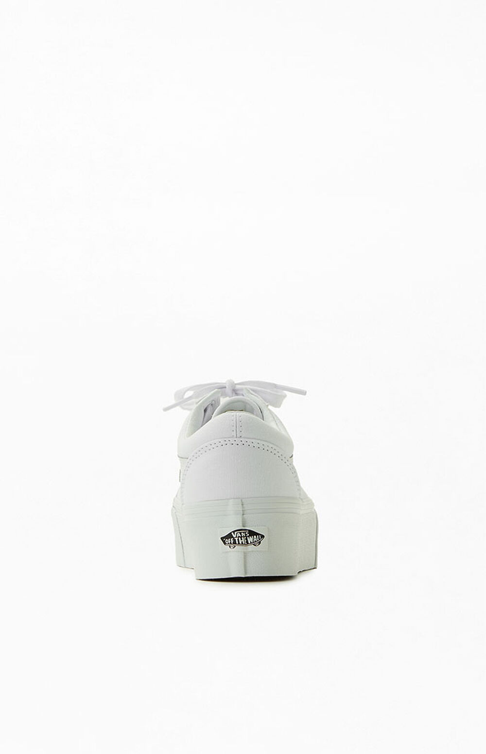 Vans White Canvas Old Skool Stackform Sneakers | PacSun