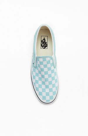 Vans Blue Checkerboard Slip On Shoes | PacSun