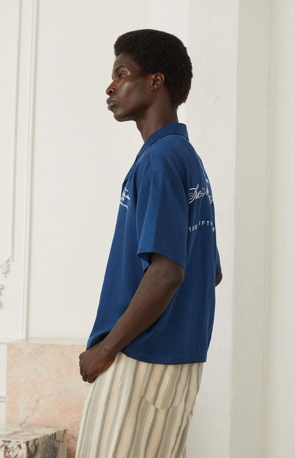 The Met x Pacsun Impresa Cropped Camp Shirt | Pacsun