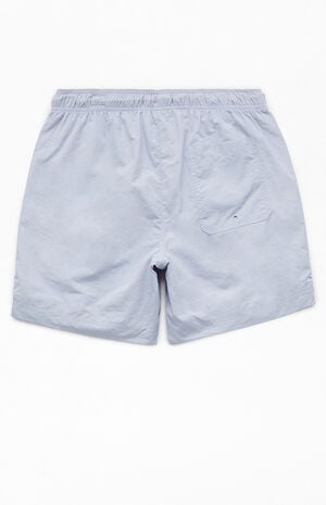 Pacsun Light Blue Collegiate 6.5" Swim Trunks | PacSun