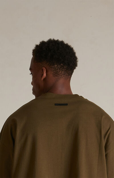 Fear of God ESSENTIALS Olive Crew Neck T-Shirt | Pacsun