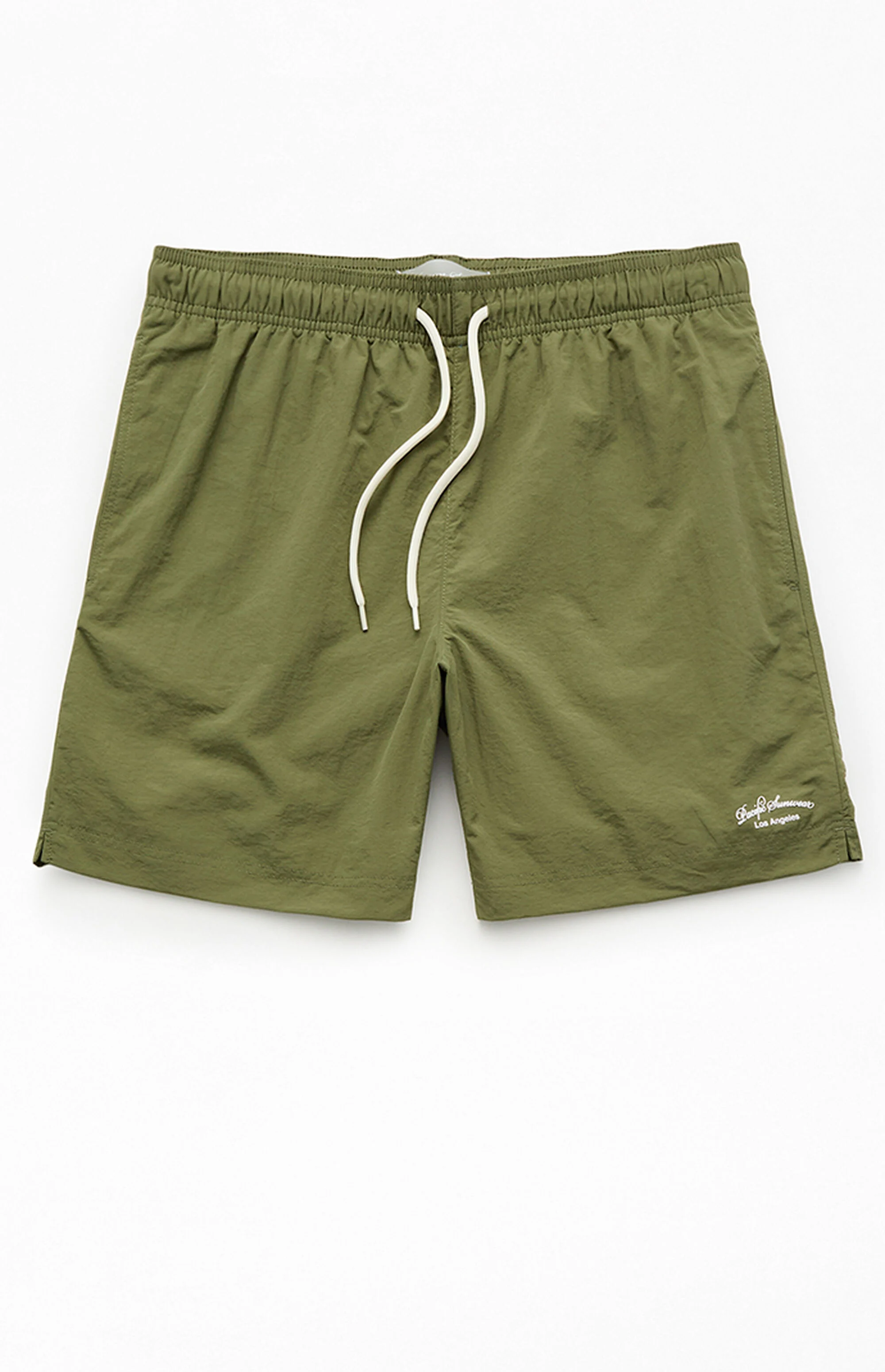 Pacsun Green Collegiate 6.5" Swim Trunks | Pacsun