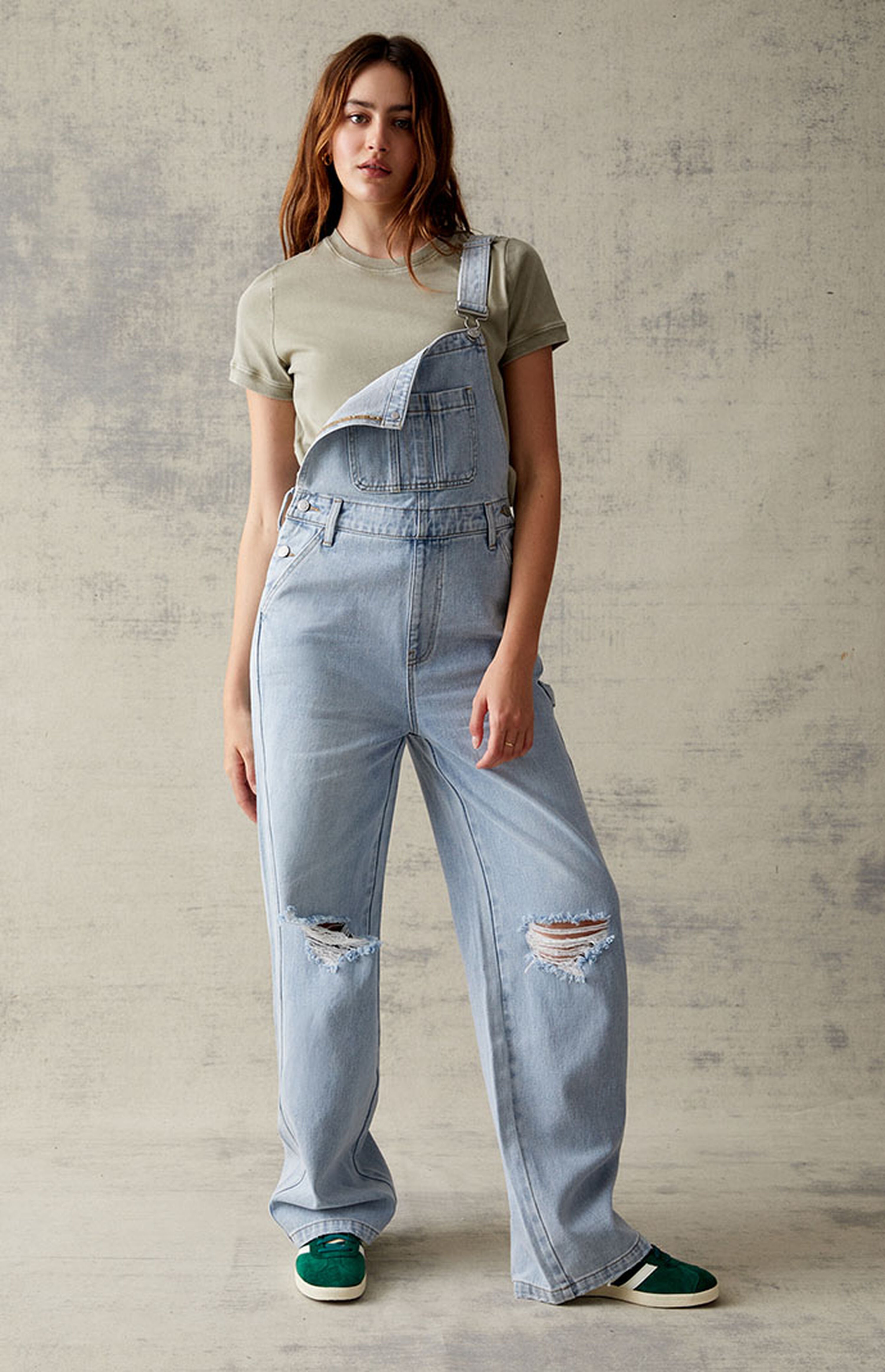 Pacsun Light Blue Denim Overalls | Pacsun