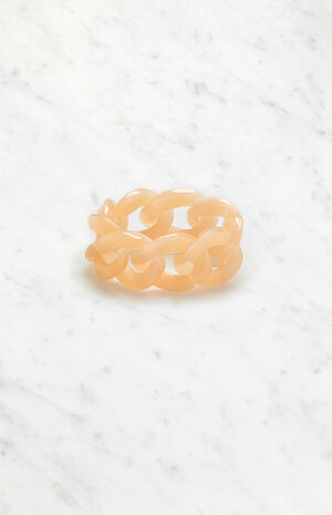 LA Hearts Orange Linked Plastic Ring | PacSun