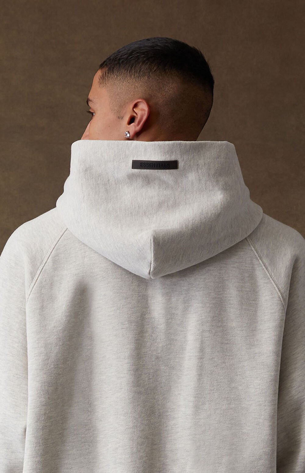 Fear of God Essentials Light Oatmeal Hoodie | PacSun
