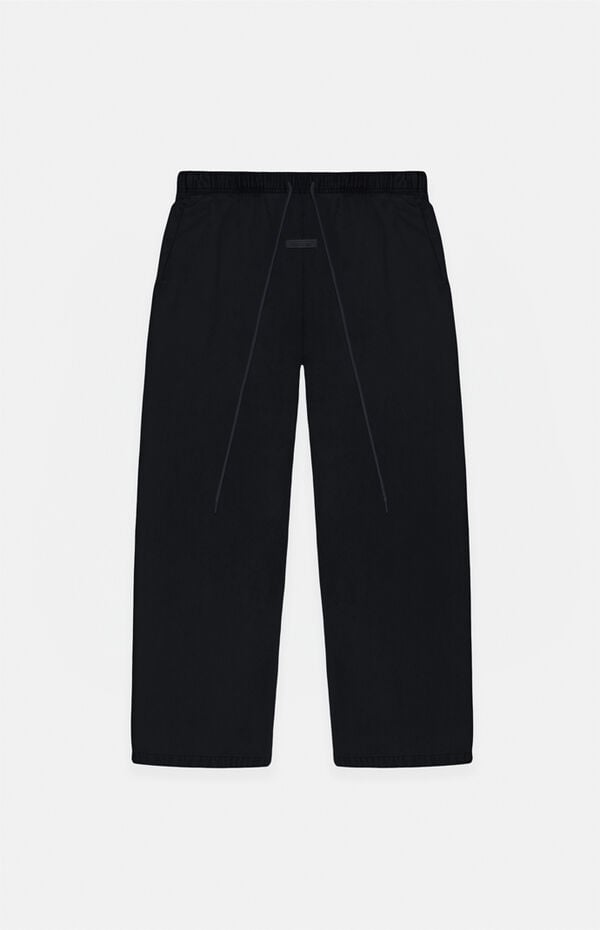 Fear of God Essentials Essentials Overdye Black Denim Lounge Pants | Pacsun