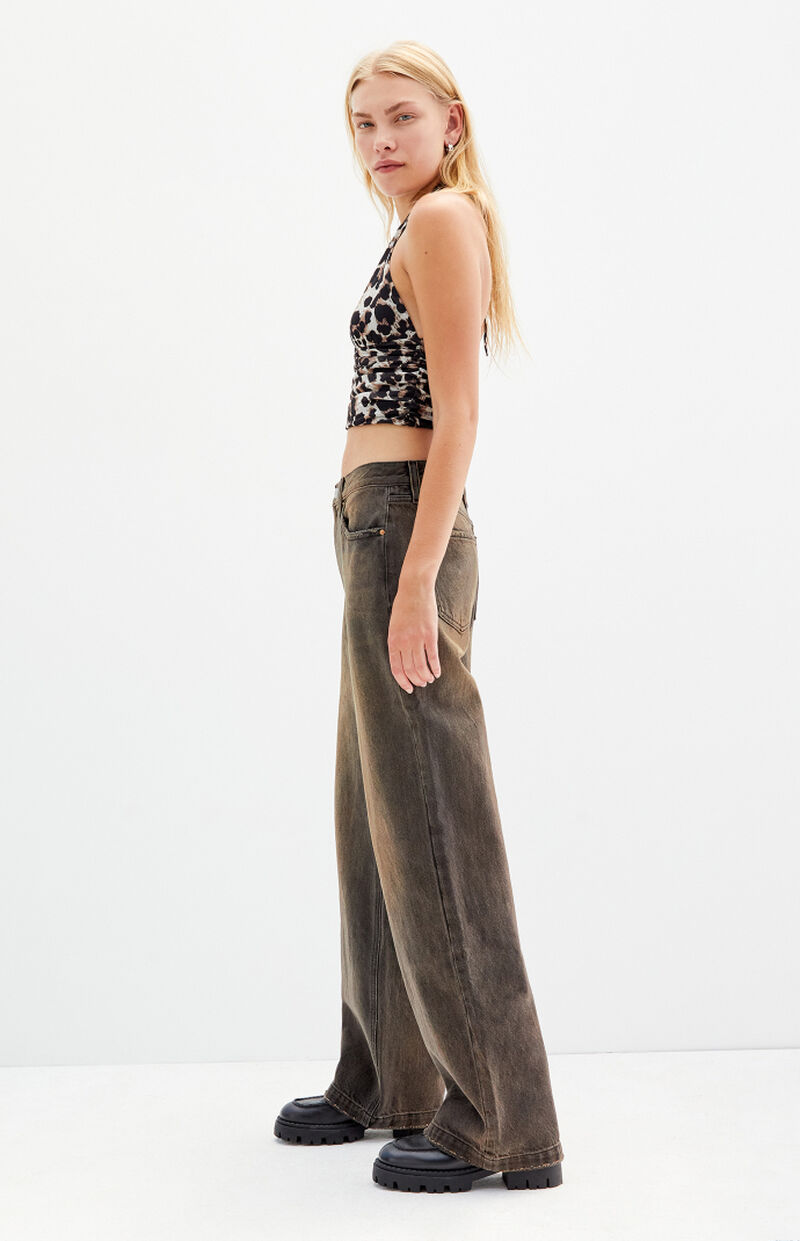 Pacsun Cali Brown Tint Baggy Boyfriend Jeans | Pacsun