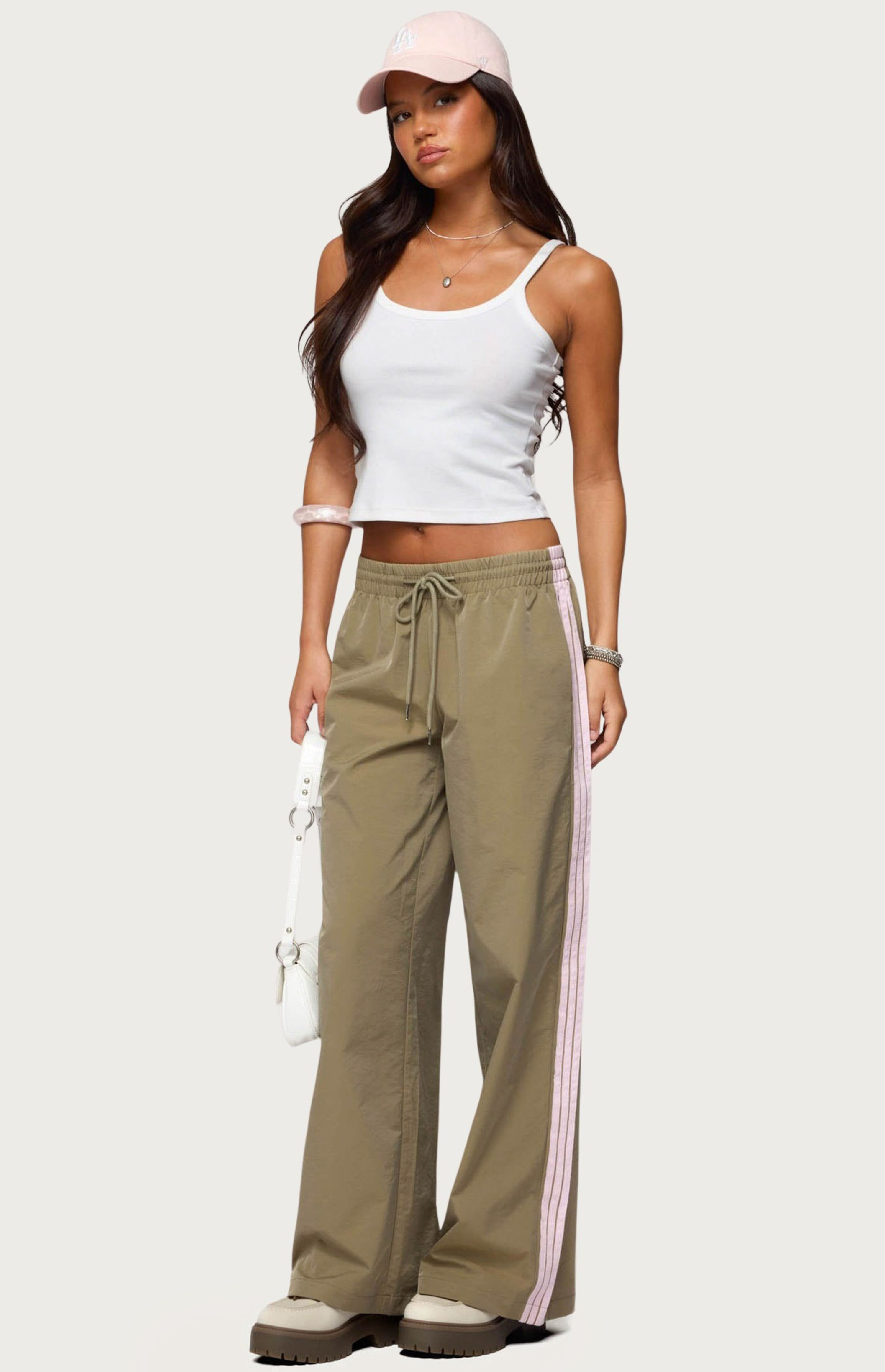 Edikted Annabella Nylon Track Pants | Pacsun