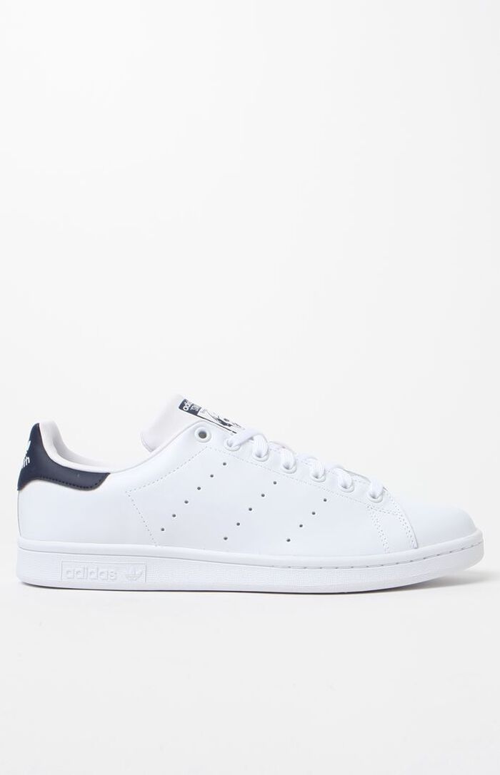 adidas Stan Smith White & Blue Shoes | PacSun