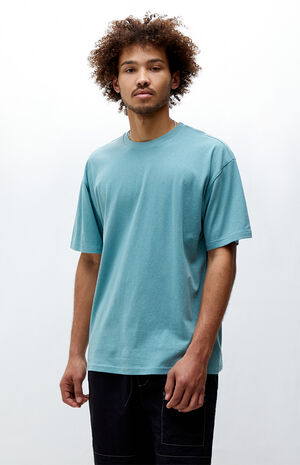 PS Basics Blue Reece Regular T-Shirt | PacSun
