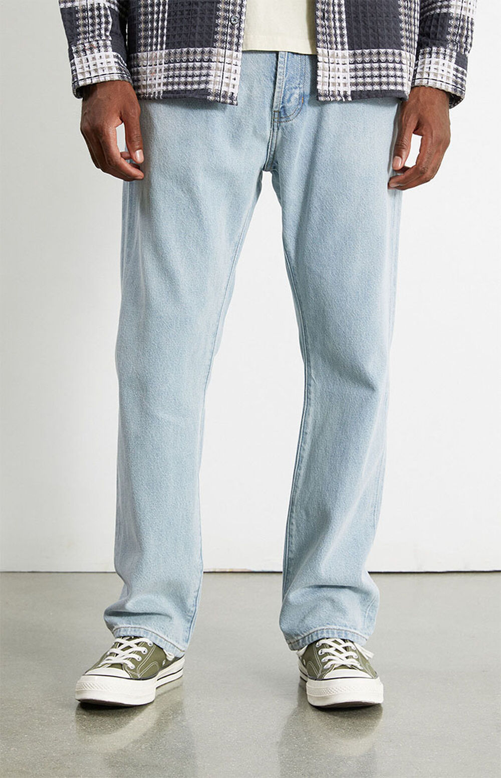 Pacsun Eco Light Wash Indigo Straight Jeans | Pacsun