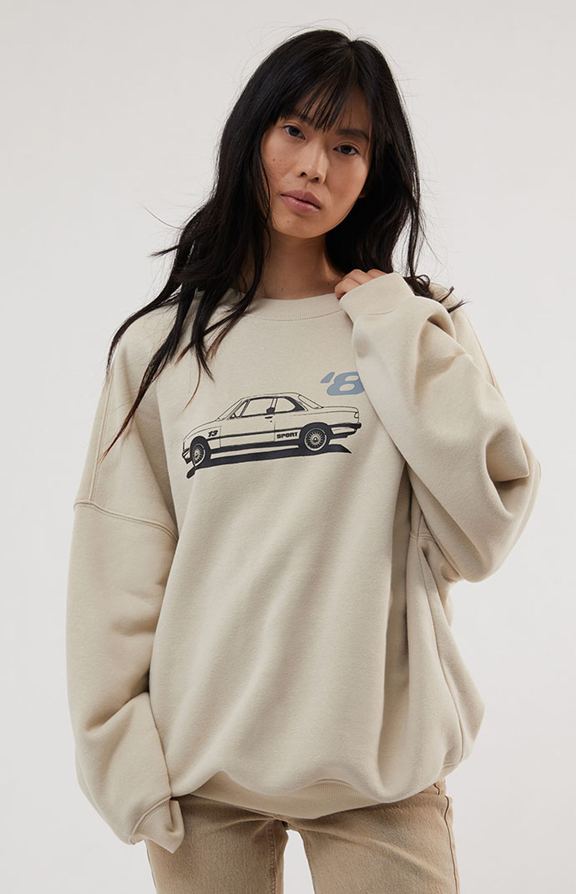 Pacsun '87 Car Crew Neck Sweatshirt | Pacsun