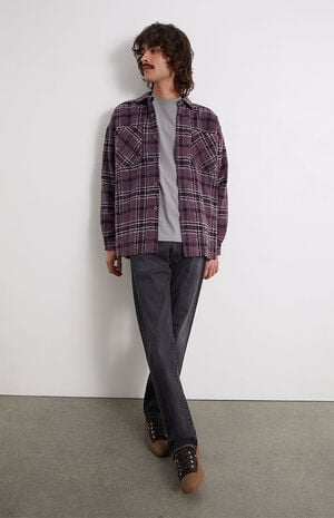 Pacsun Purple Textured Shacket | PacSun