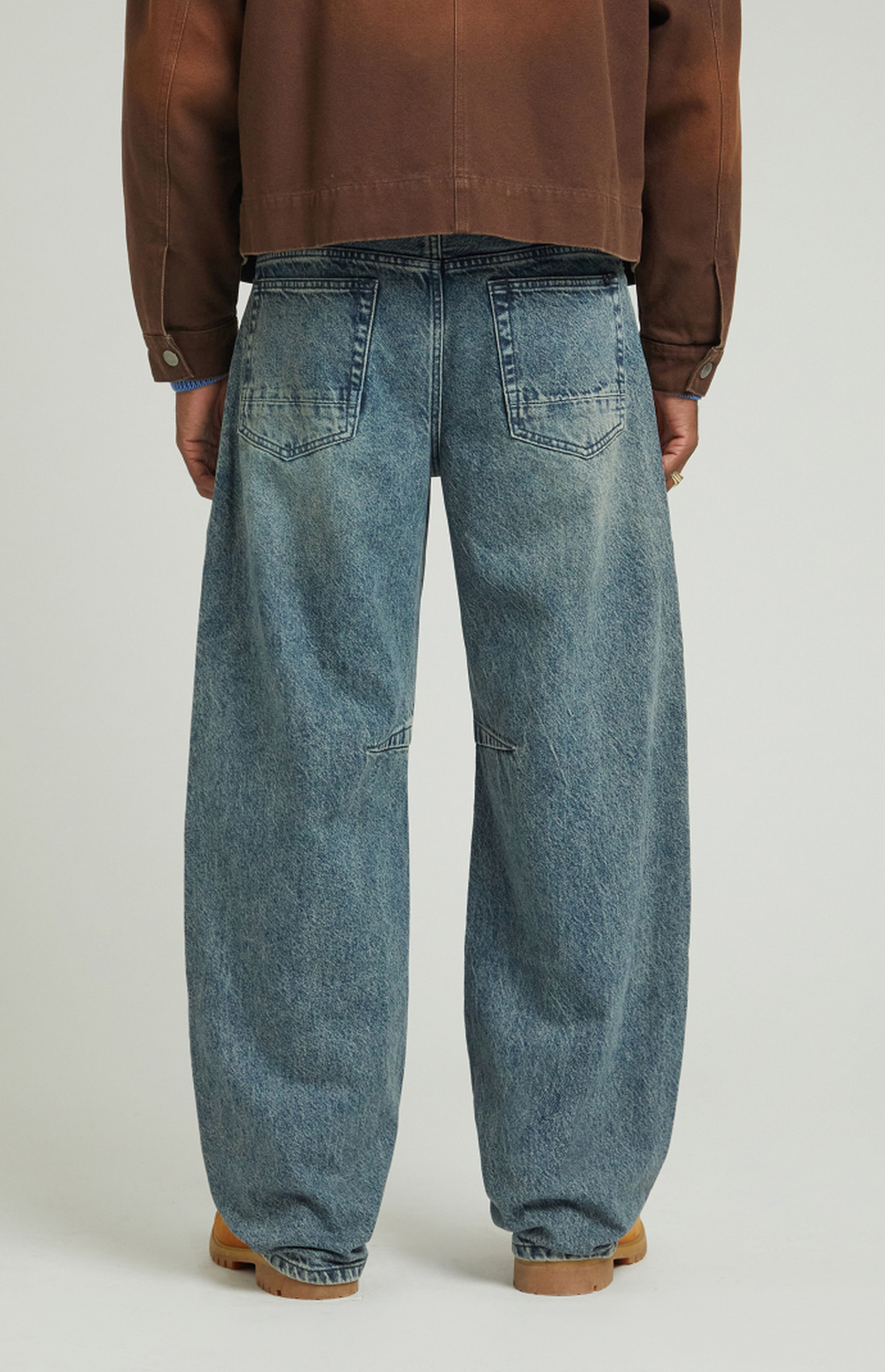 Pacsun Dark Indigo Tinted Dart Baggy Barrel Jeans | PacSun
