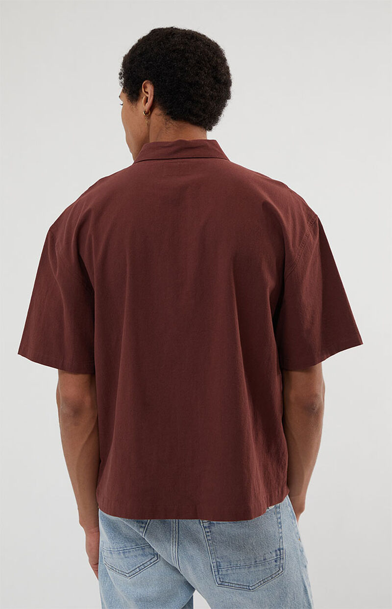 Pacsun Cropped Boxy Button Down Shirt | PacSun