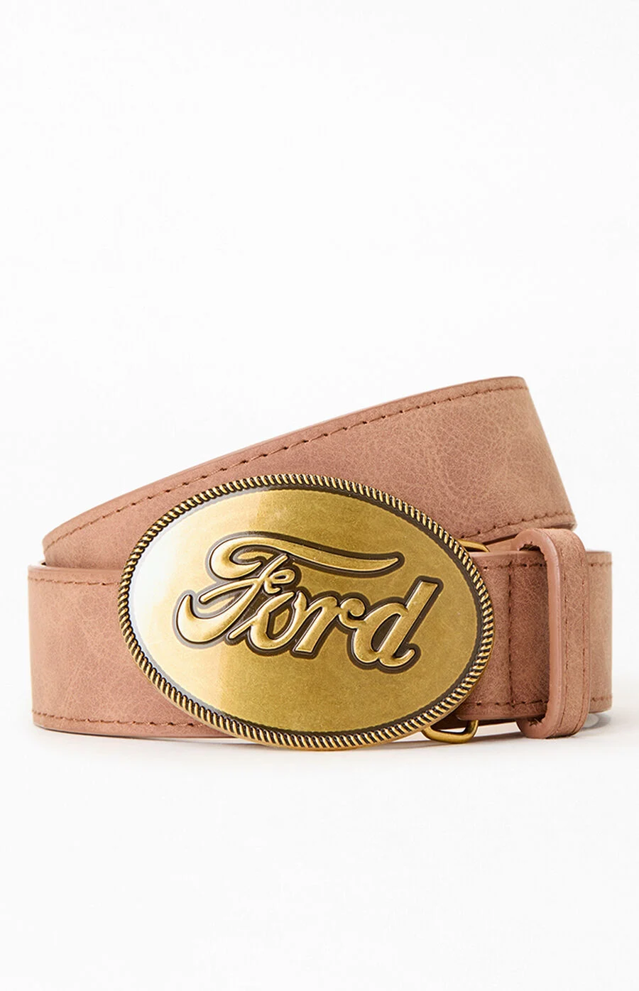 FORD Logo Buckle Leather Belt | Pacsun
