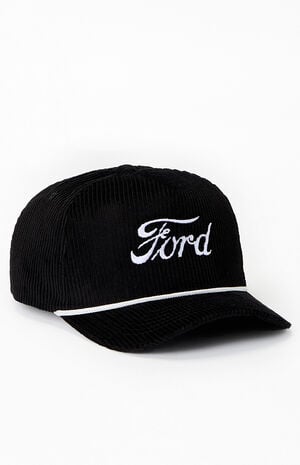 FORD Black Script Corduroy Snapback Hat | PacSun
