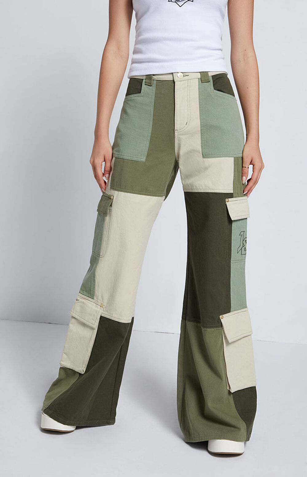 JGR & STN Colorblock Miller Wide Leg Cargo Pants | PacSun