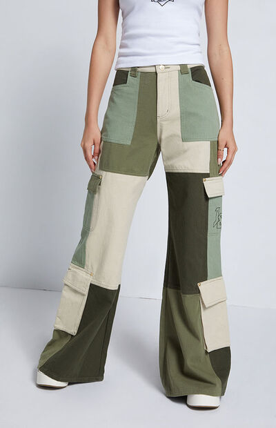 JGR & STN Colorblock Miller Wide Leg Cargo Pants | PacSun