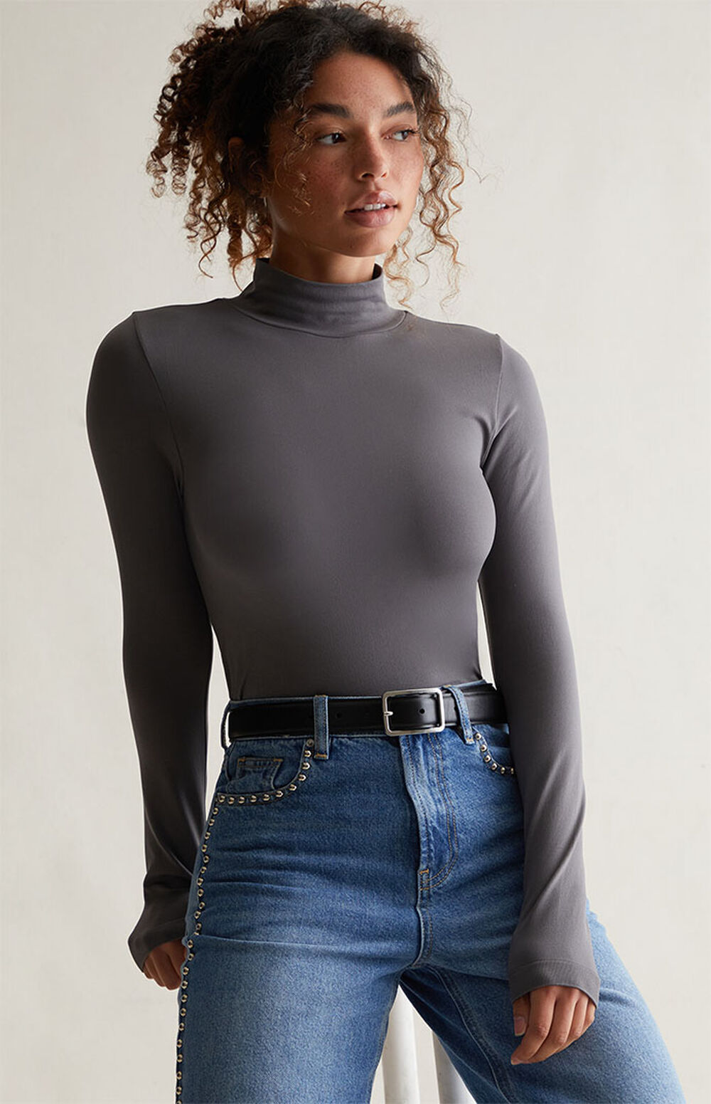 Contour Luxe High Neck Long Sleeve Top | PacSun