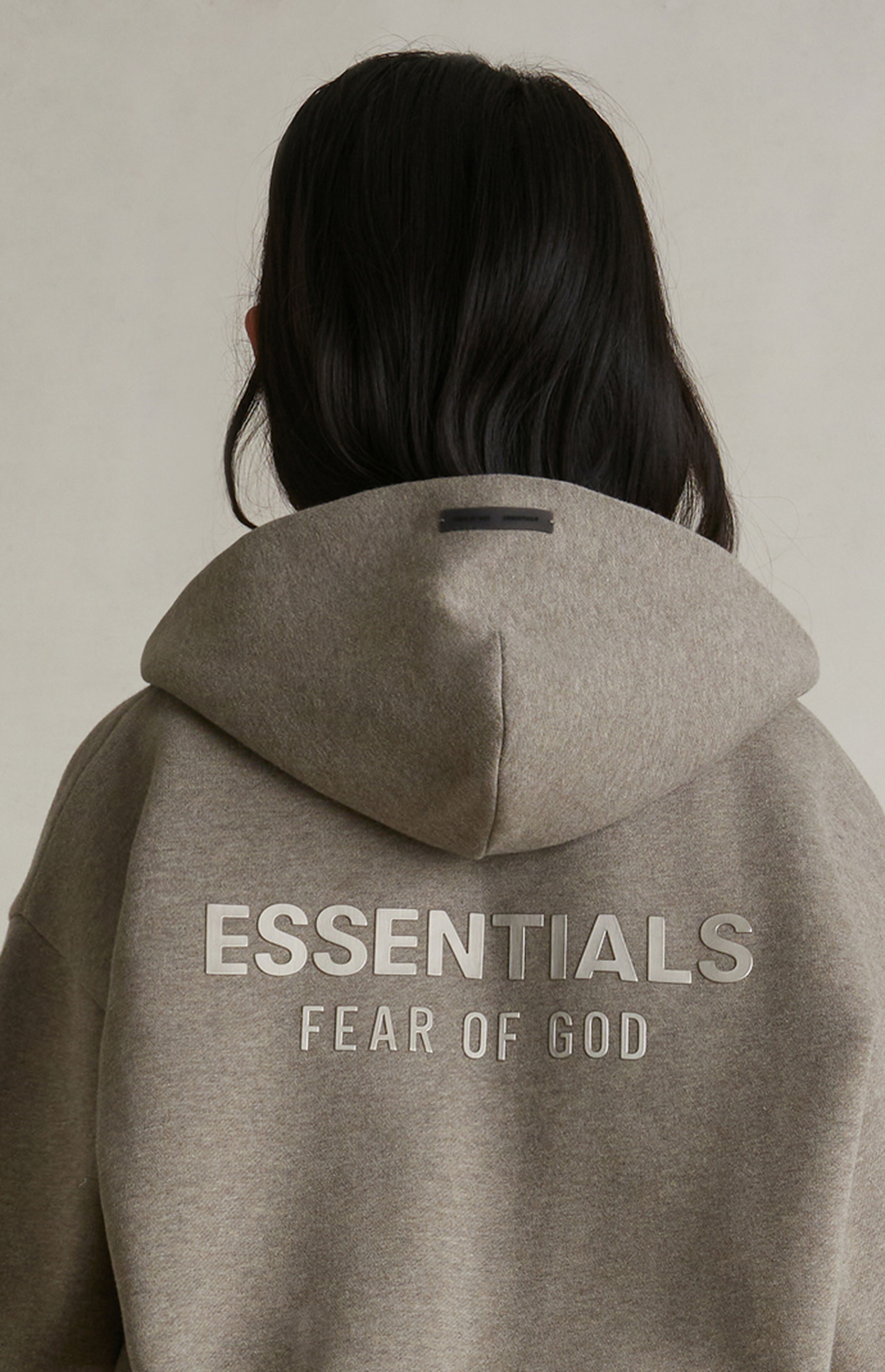 Fear of God ESSENTIALS Kids Homestead Heather Full Zip Fleece Hoodie ...