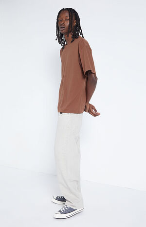 PS Basics Dark Brown Solid Boxy T-Shirt | PacSun