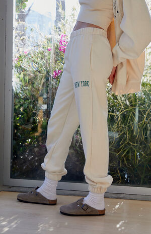 John Galt White Rosa New York Sweatpants | PacSun