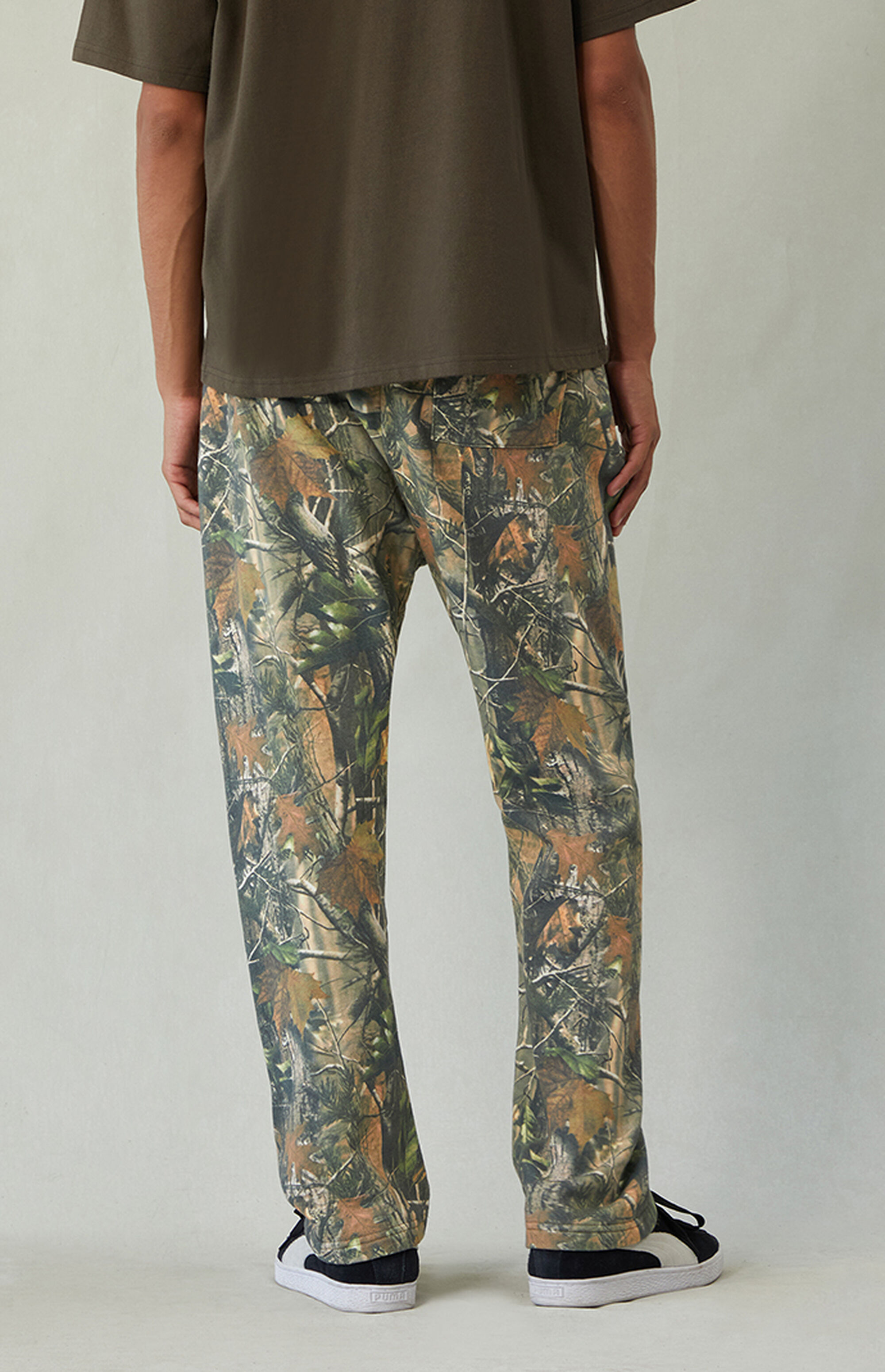 PacSun Camo Straight Leg Sweatpants | PacSun